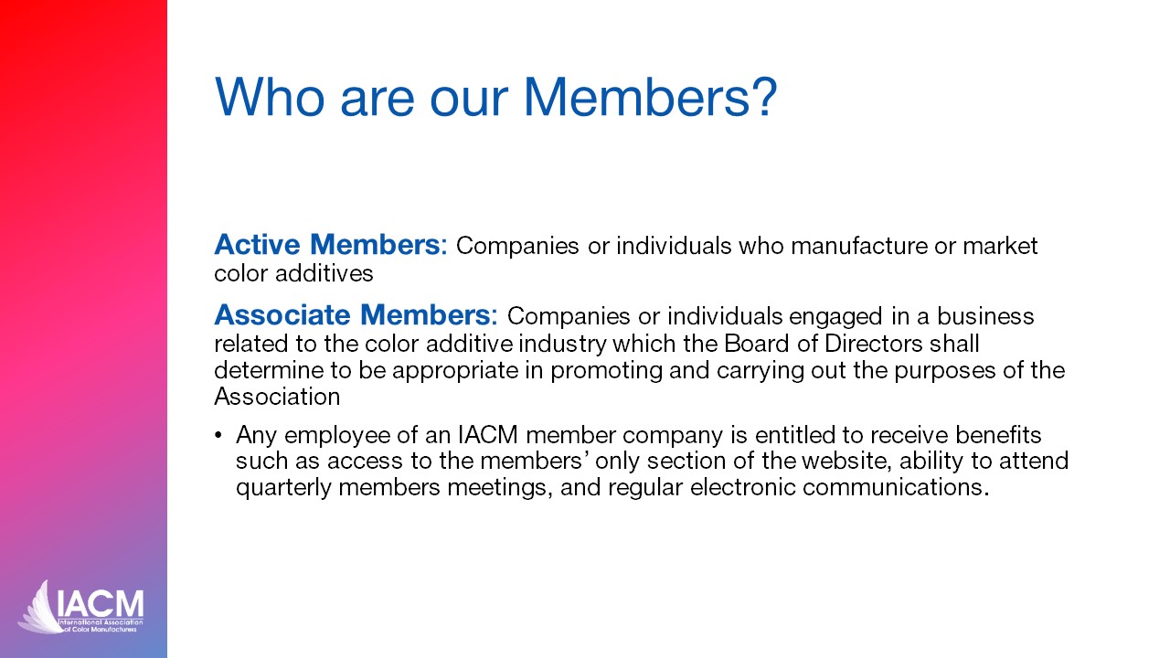 Become a Member - International Association of Color Manufacturers